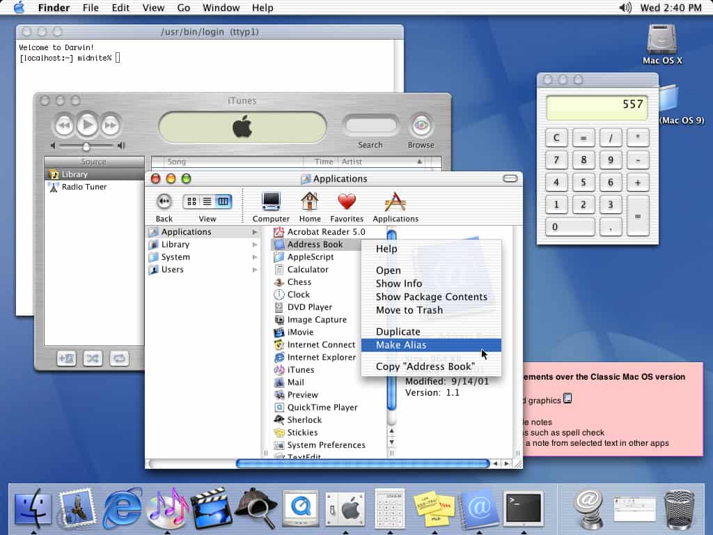 Mac OS X Puma › Mac History